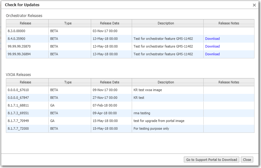 Check for Orchestrator and Appliance Software Updates | Aruba SD-WAN ...